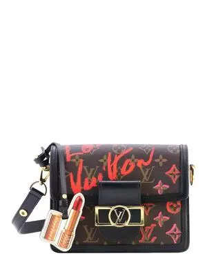 LOUIS VUITTON Dauphine Limited Edition Fall In Love Shoulder Bag - Brown