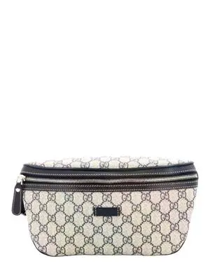 Gucci Gg Coated Canvas Small Belt Bag - Blue