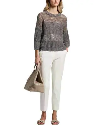 Peserico Open Knit Jumper - Grey