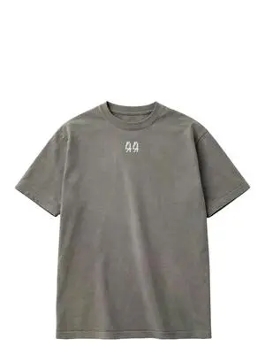 44 LABEL GROUP Logo-embroidered Cotton T-shirt - Grey