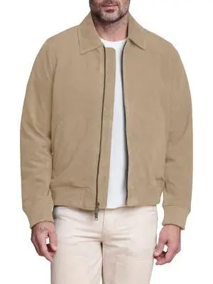 Bagatelle Suede Bomber Jacket - Sand