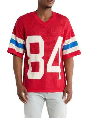 DIET STARTS MONDAY Mesh Knit Jersey - Red