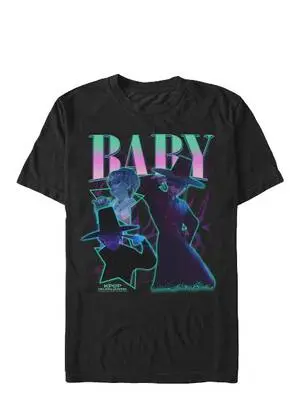 KPOP DEMON HUNTERS Baby Saja Collage Graphic T-shirt - Black