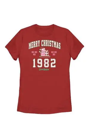 CARE BEARS Merry Christmas Cheer Bear Graphic T-shirt - Red