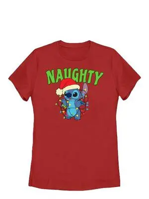 LILO & STITCH Christmas Graphic T-shirt - Red