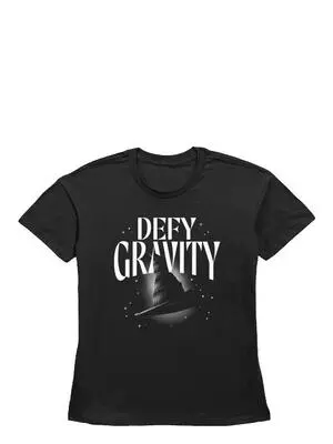 WICKED Defy Gravity Witch Hat Short Sleeve T-shirt - Black