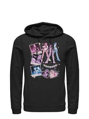 KPOP DEMON HUNTERS K-pop Demon Hunters Huntrix Graphic Hoodie - Black