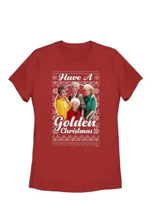 THE GOLDEN GIRLS Christmas Graphic T-shirt - Red