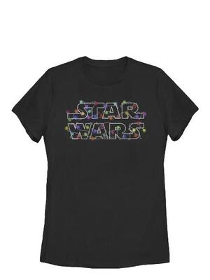STAR WARS: A NEW HOPE Star Wars Christmas Logo T-shirt - Black