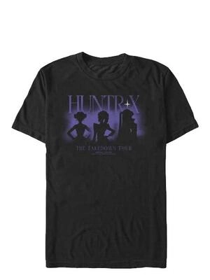 KPOP DEMON HUNTERS The Takedown Tour Silhouette Short Sleeve Graphic T-shirt - Black