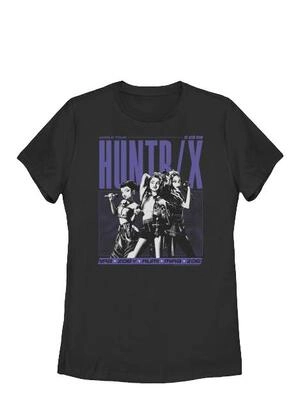 KPOP DEMON HUNTERS Huntrix World Tour Graphic T-shirt - Black