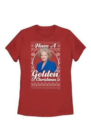 THE GOLDEN GIRLS Rose Portrait Graphic T-shirt - Red