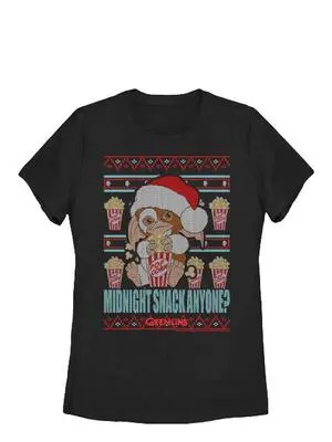 GREMLINS Midnight Snack" Graphic T-shirt - Black