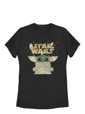STAR WARS: THE MANDALORIAN Grogu Mummy Graphic T-shirt - Black