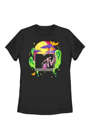 MTV Halloween Graphic T-shirt - Black