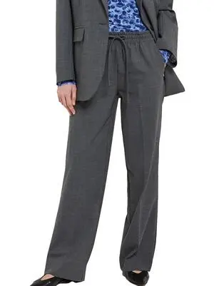 OTTOD'AME Wool Blend Jogger Trousers - Grey