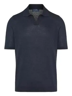 BARBA NAPOLI V-neck T-shirt - Blue