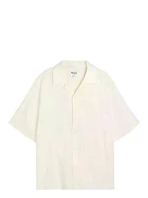 WAX LONDON Floral-embroidered Shirt - Neutrals