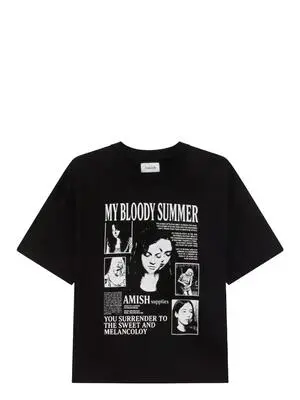 AMISH SUPPLIES Cropped T-shirt - Black