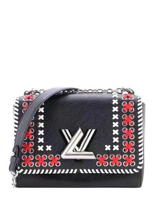 LOUIS VUITTON Twist Handbag Whipstitch Epi Leather Mm - Black