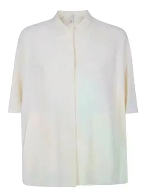 BOBOUTIC Collared Silk Shirt - Neutrals