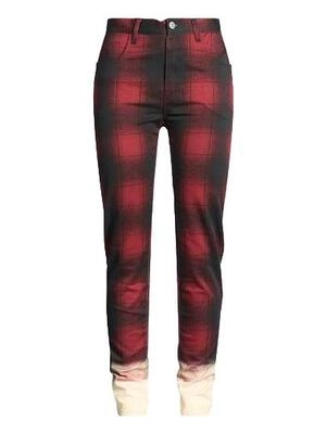 MAISON MARGIELA Tartan Skinny Pants - Brick