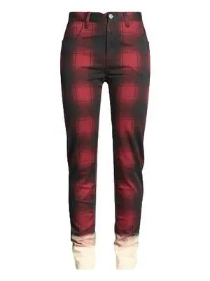 MAISON MARGIELA Tartan Skinny Pants - Red