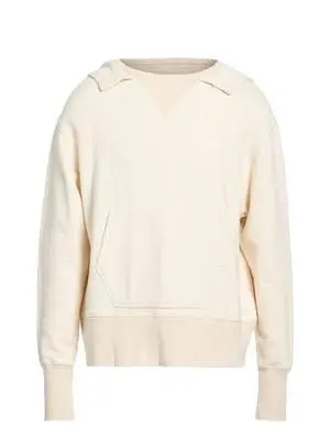 MAISON MARGIELA Cotton French Terry Logo Hoodie - White
