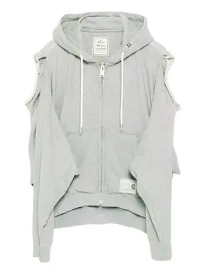 Mihara Yasuhiro Cotton Zip-up Hoodie - Grey