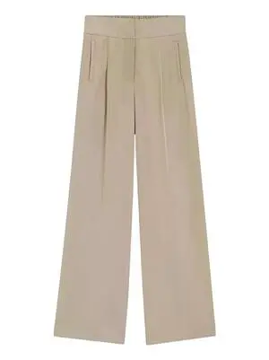 BOSS Pleated Wide-leg Trousers - Neutrals