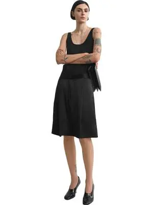 TOTEME Viscose Satin Skirt - Black