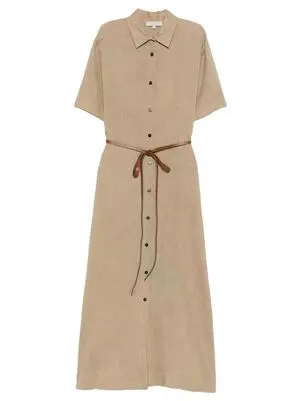 Antonelli Firenze Belted Midi Dress - Neutrals