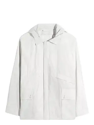 LEMAIRE Detachable Hood Rain Jacket - Neutrals