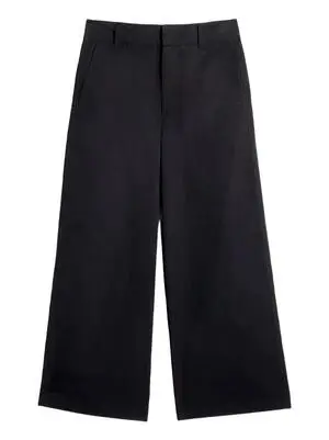 LEMAIRE Straight High-waisted Trousers - Black