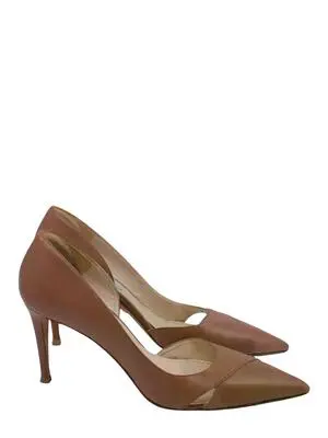 Prada D'orsay Pointed-toe Pumps - Brown