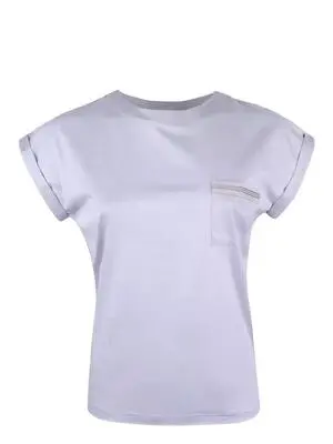 Eleventy Cuffed Pocket T-shirt - Grey