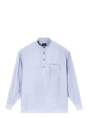 Giorgio Armani Silk Habotai Shirt - Grey