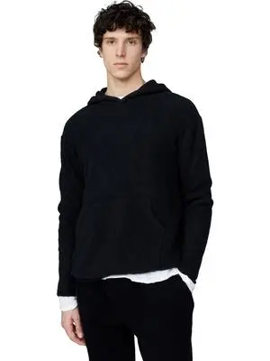 ATM Anthony Thomas Melillo Bouclé Hoodie - Black