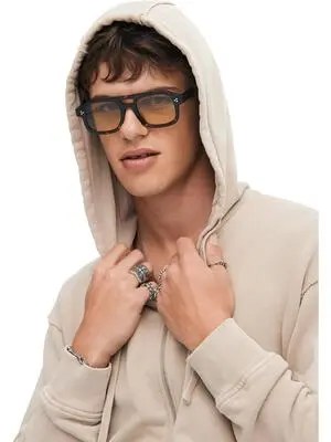 ATM Anthony Thomas Melillo French Terry Zip Hoodie - Dune