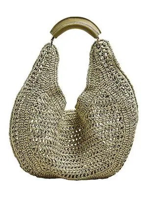 URBAN EXPRESSIONS Raffia Hobo Bag - Sage