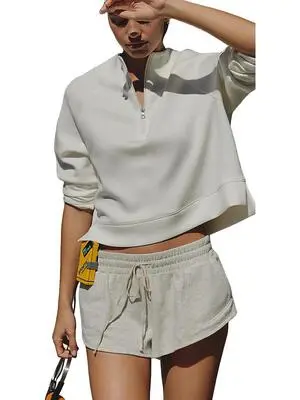 Varley Ebba Half-zip Pullover - Ivory