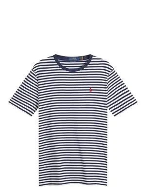 Polo Ralph Lauren Stripe Logo T-shirt - Newport Navy/white