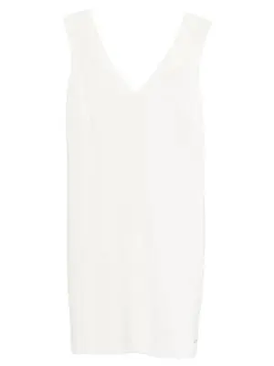 Calvin Klein V-neck Sleeveless Dress - Neutrals