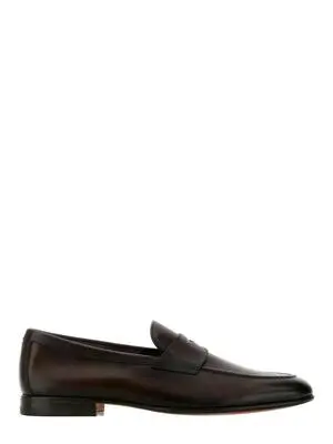 Santoni Bar Loafers - Brown