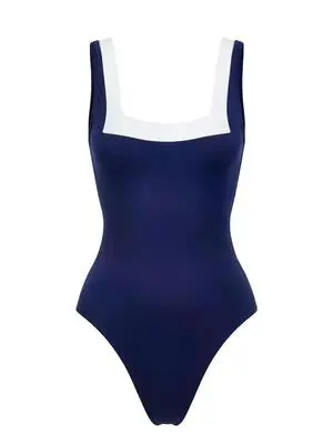 BANANA MOON Square Neck Swimsuit - Blue