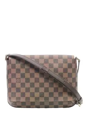 LOUIS VUITTON 2004 Damier Ebene Musette Tango - Brown
