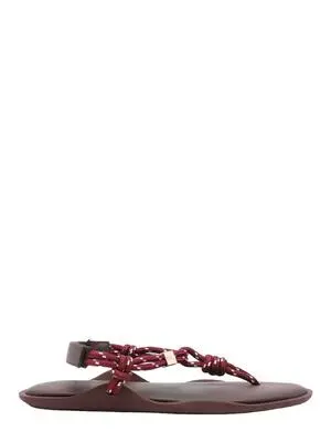 Flowze Monocolor Rope Sandals - Red
