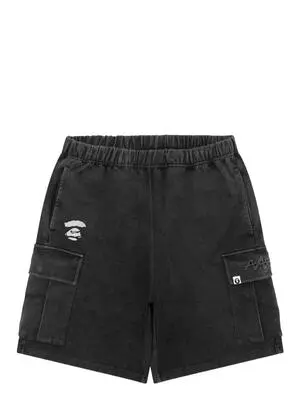 AAPE BY *A BATHING APE Logo-detail Cargo Shorts - Grey
