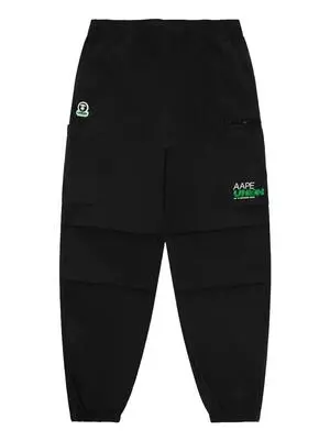 AAPE BY *A BATHING APE Logo Cargo Trousers - Black