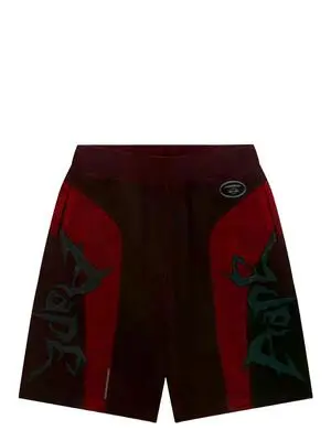 AAPE BY *A BATHING APE Panel Logo Shorts Red